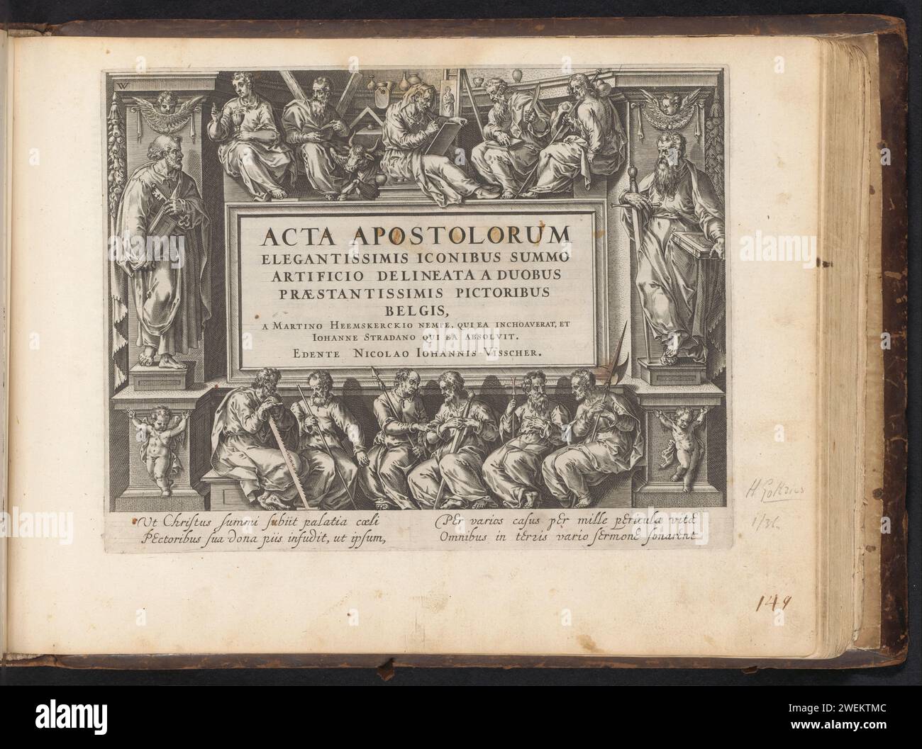 Title print of the series on the actions of the Apostles, Anonymous ...