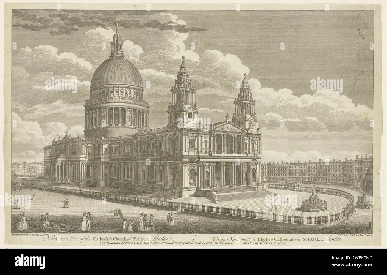 View of St Paul's Cathedral, in London, Anonymous, 1793 - 1832 print ...