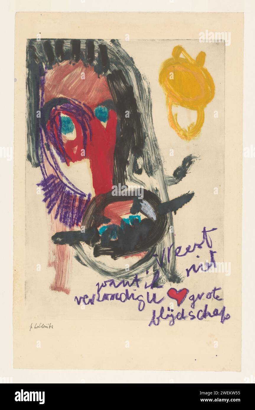 Don't fear, for I proclaim you great joy, Pieter Holstein, 1962 print ...