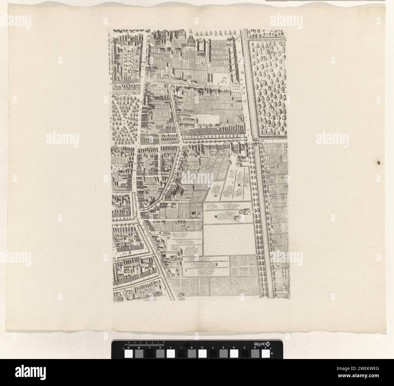 Map of The Hague (eighth part), 1681 - 1682 print Eighth part of a map ...