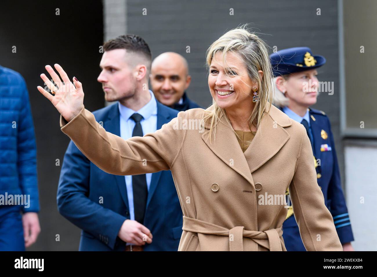 ALMERE, The Netherlands, 24-01-2024 Queen Maxima during a visit to the ...