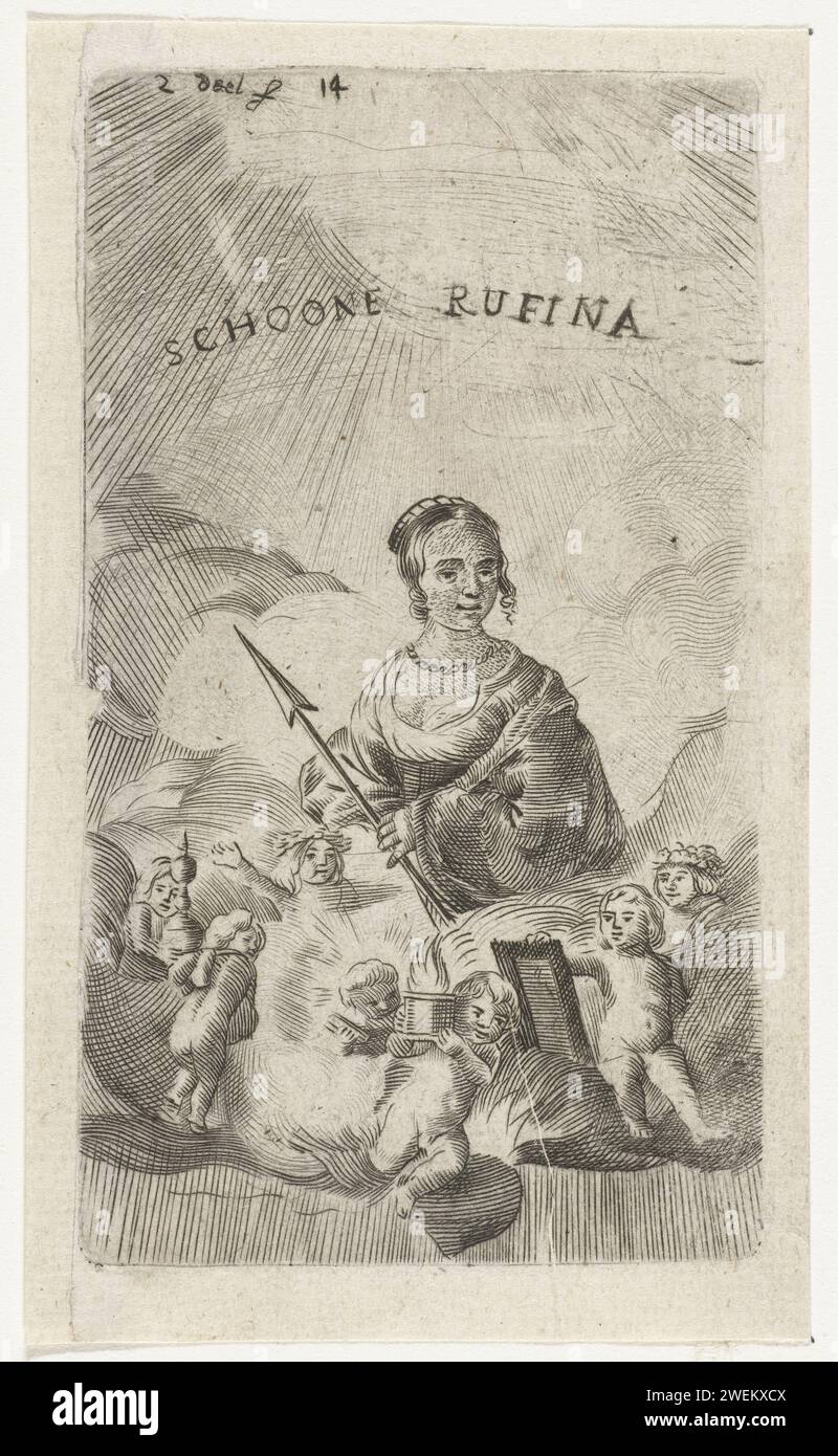 Schone Rufina, Samuel van Hoogstraten, 1648 - 1669 print Print from a ...