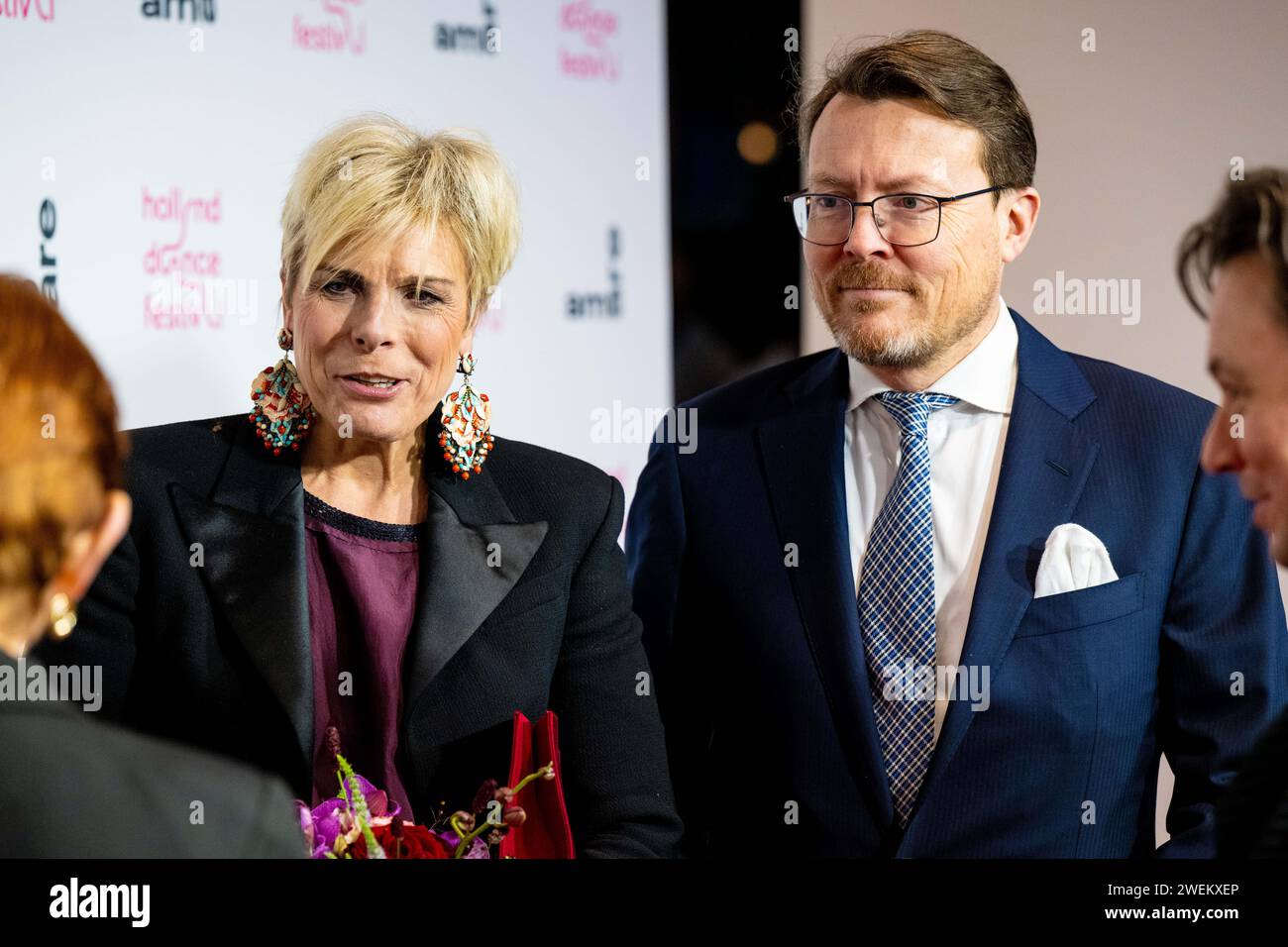 The Hague, The Netherlands, 24-01-2024 Dutch Royals at the Gala evening ...