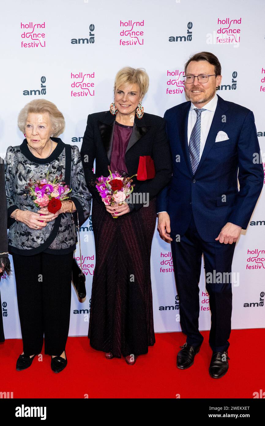 The Hague, The Netherlands, 24-01-2024 Dutch Royals at the Gala evening ...