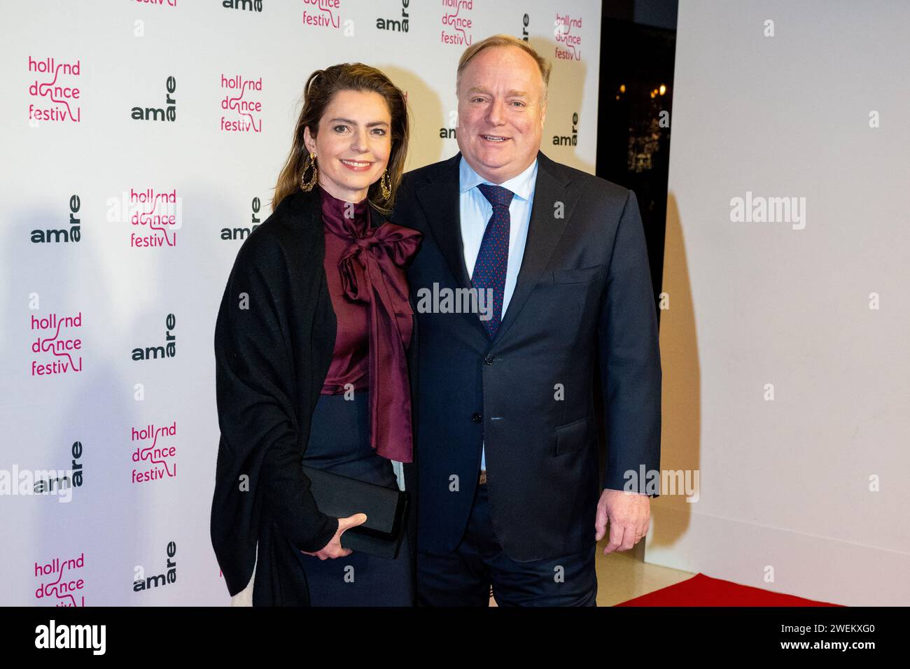 The Hague, The Netherlands, 24-01-2024 Dutch Royals at the Gala evening ...