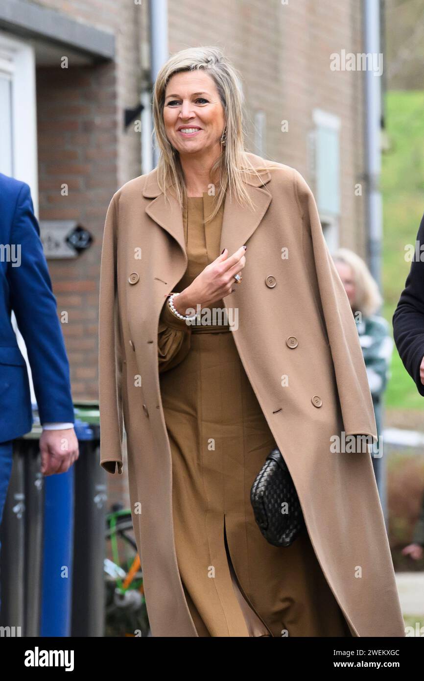 ALMERE, The Netherlands, 24-01-2024 Queen Maxima during a visit to the ...