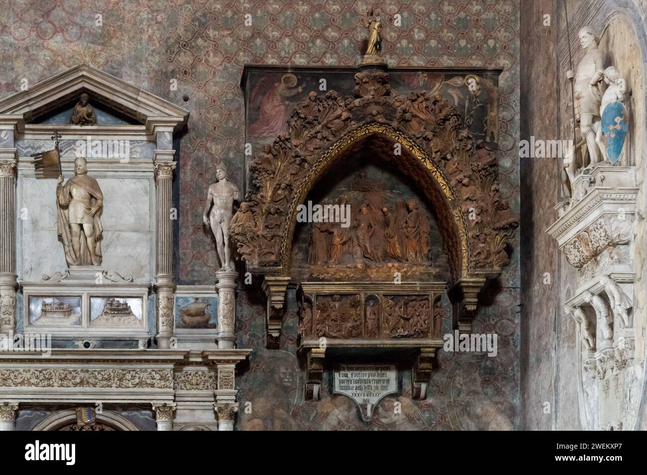 Gothic funerary equestrian monument to Paolo Savelli by Jacopo della ...