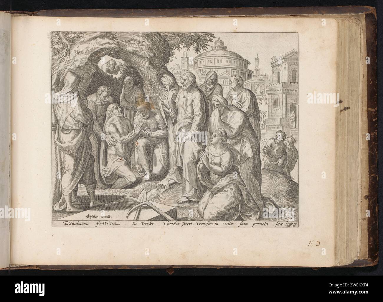 Opwekking by Lazarus, Johannes Wierix, after Gerard van Groeningen ...