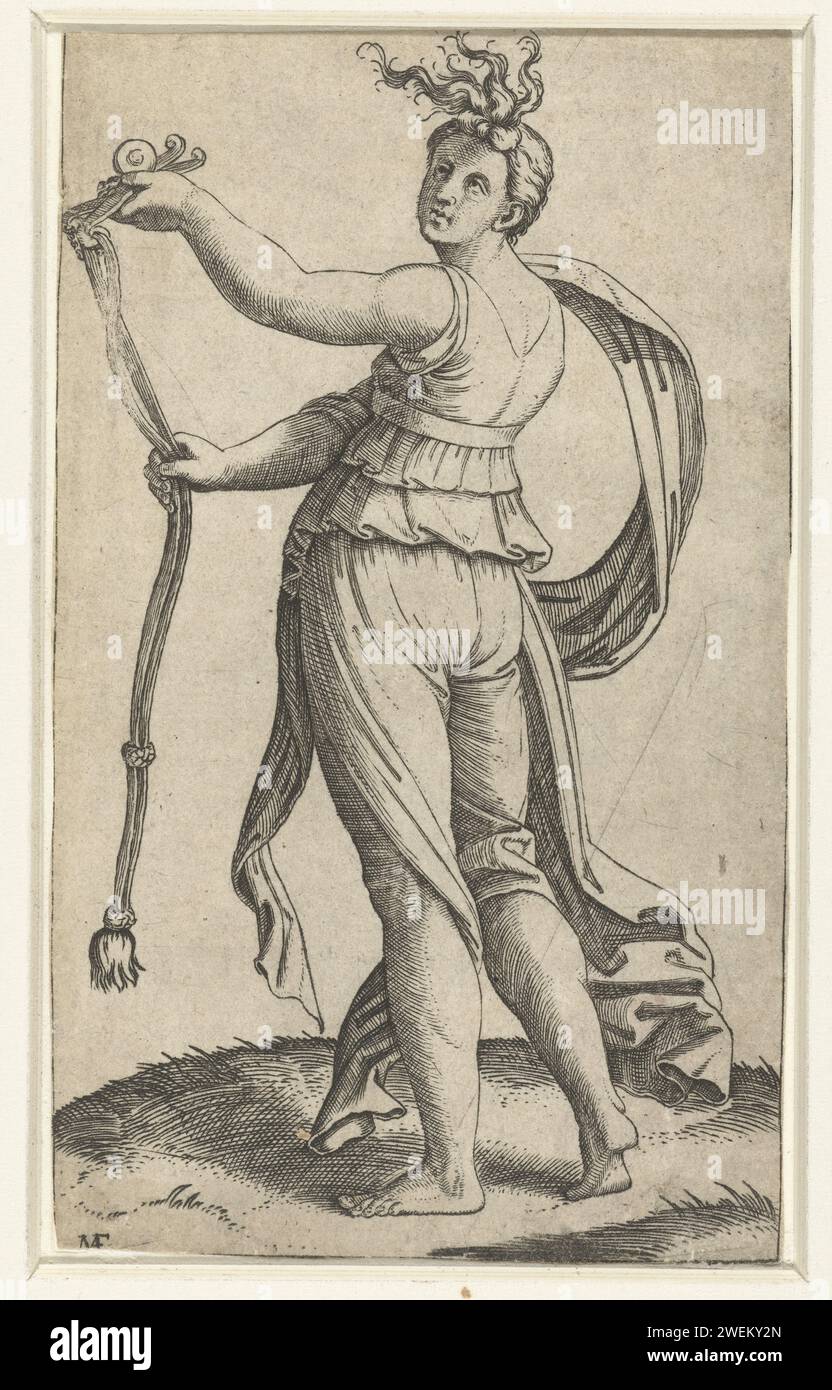 Woman with horse toom as personification of moderation (temperantia ...