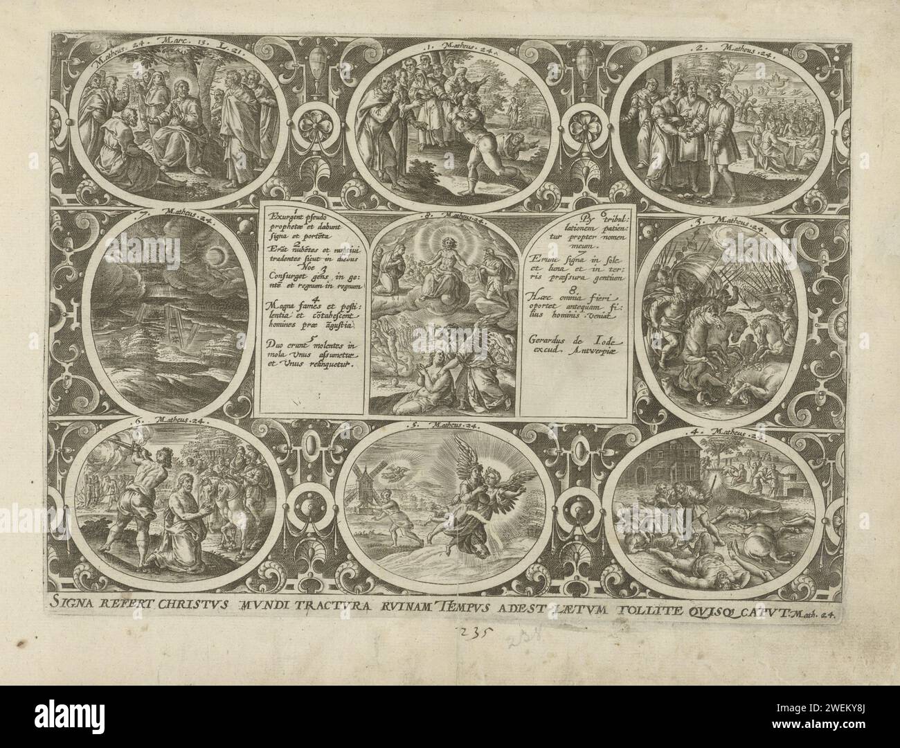 Signs that indicate the ruin of the world, Gerard de Jode, 1547 - 1591 ...