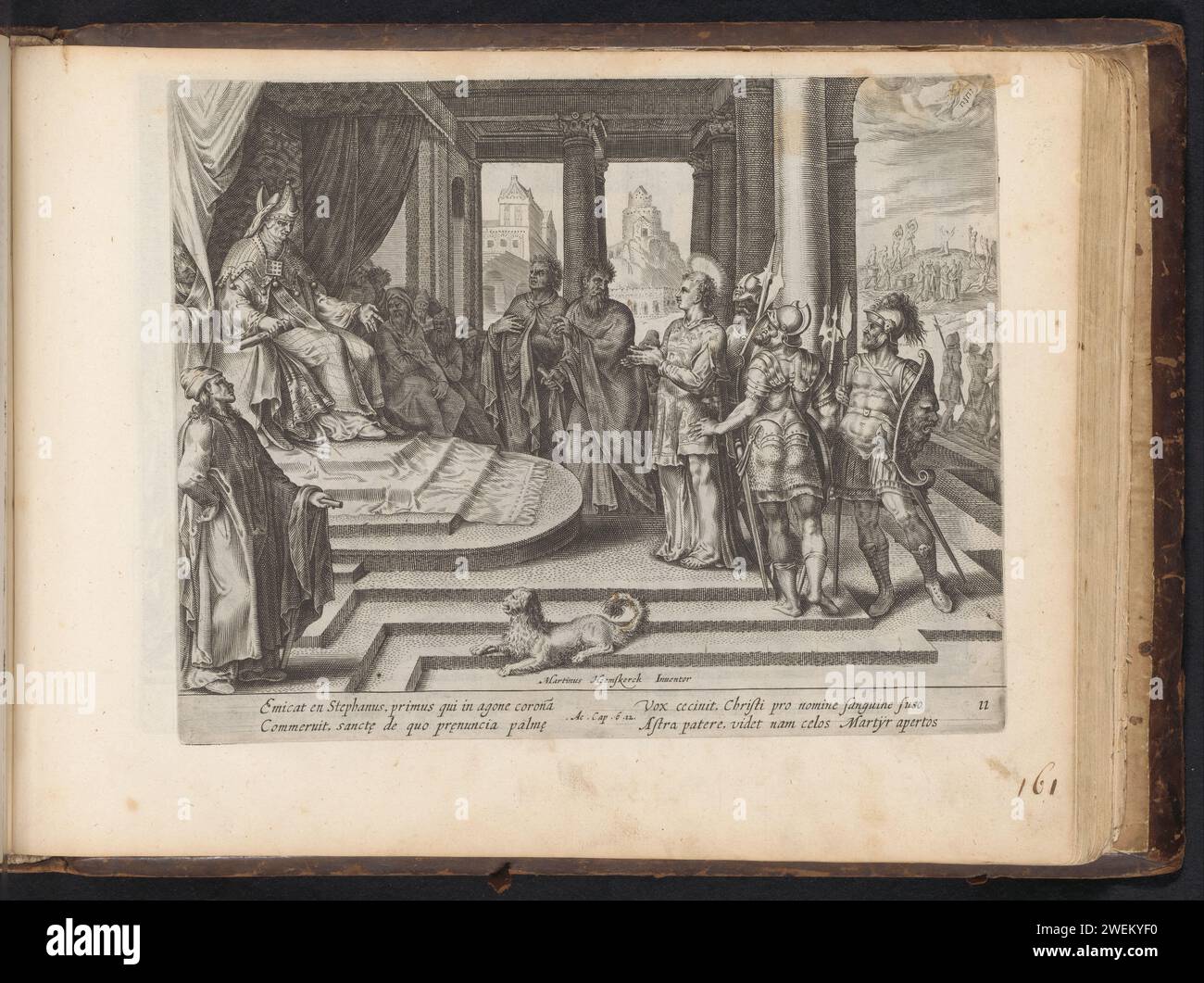 Stefanus for the high priest, Anonymous, After Philips Galle, After ...