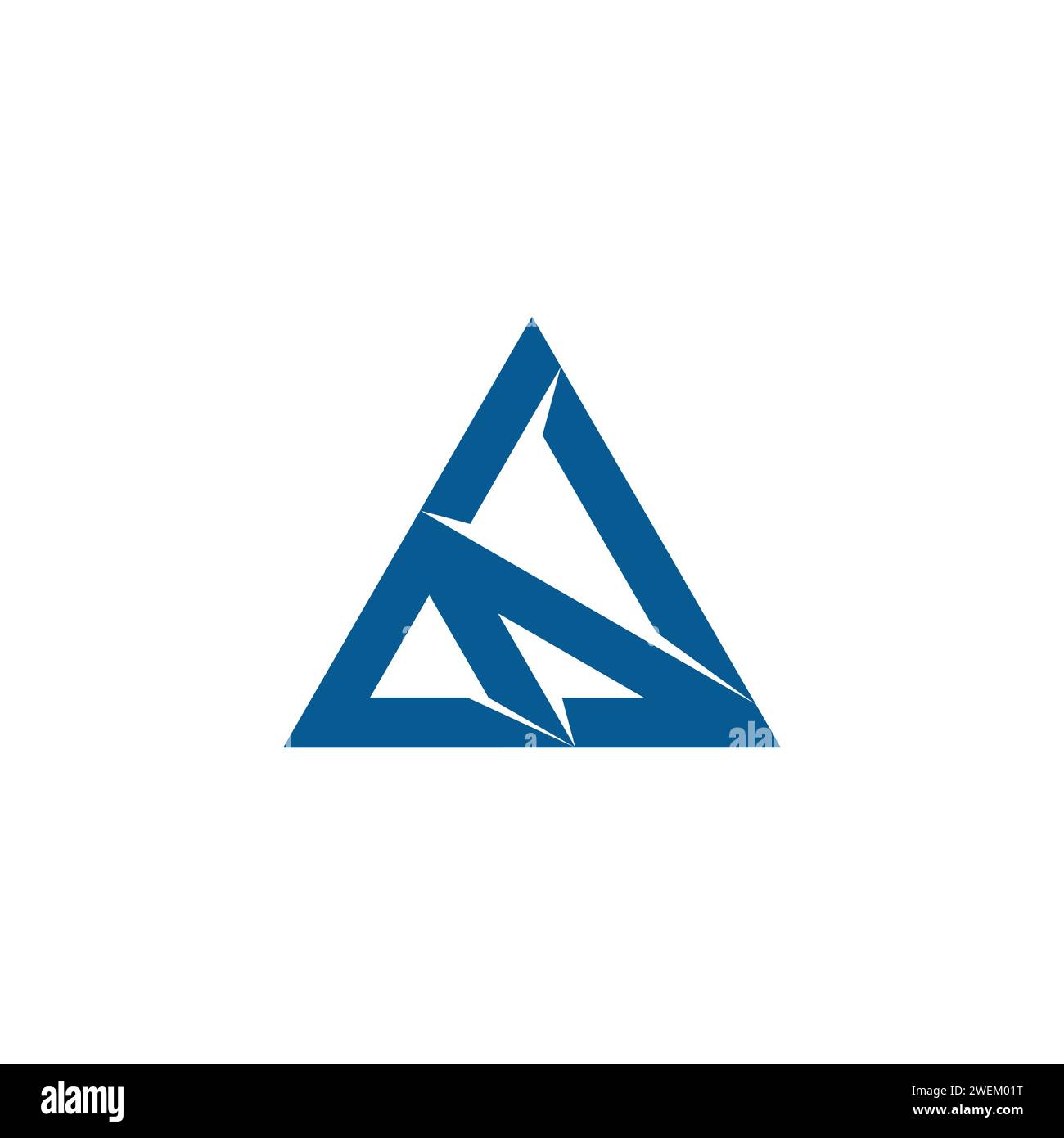 letter n triangle simple geometric logo vector Stock Vector Image & Art ...