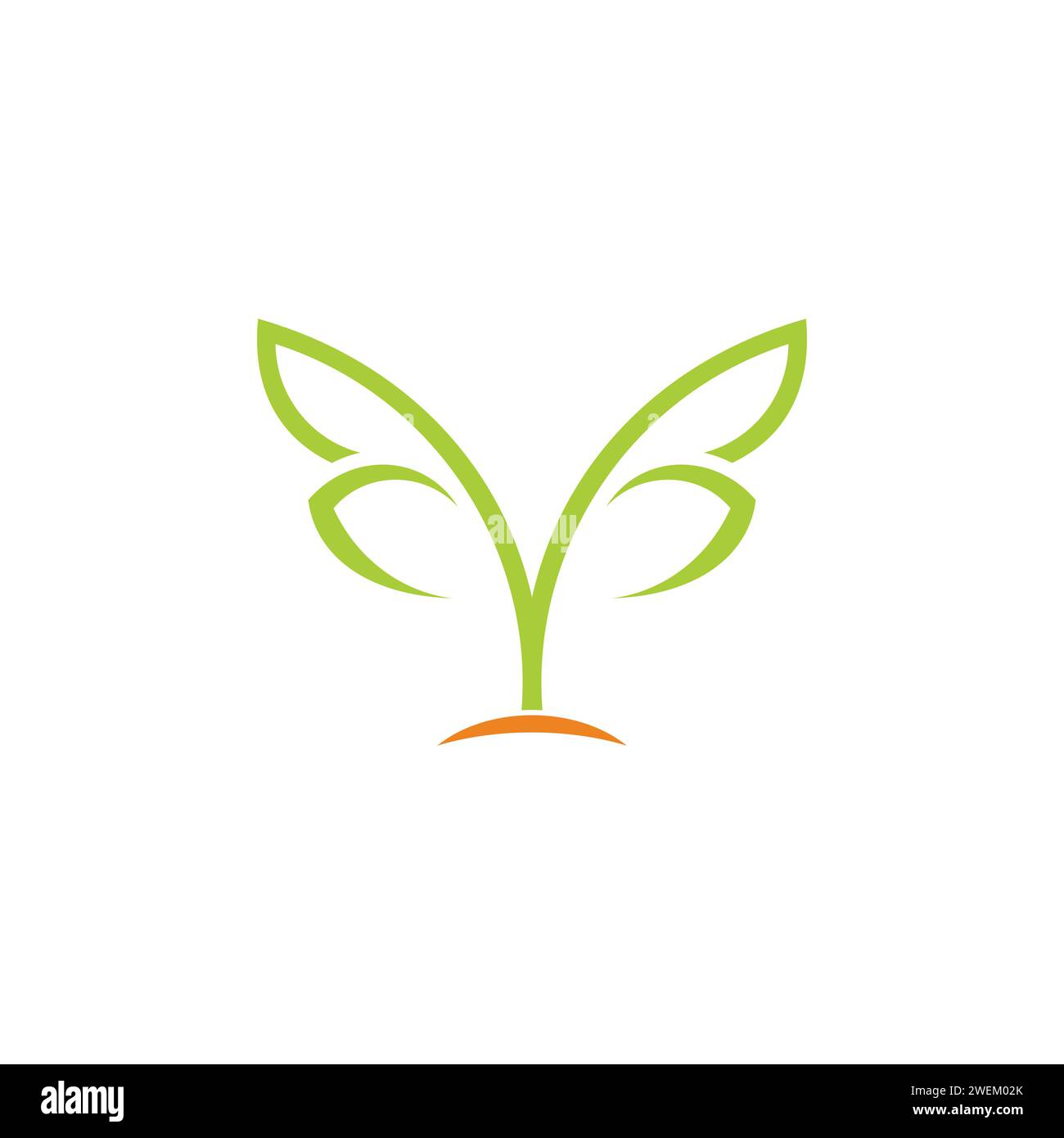 Leaf plant garden kawaii Cut Out Stock Images & Pictures - Alamy