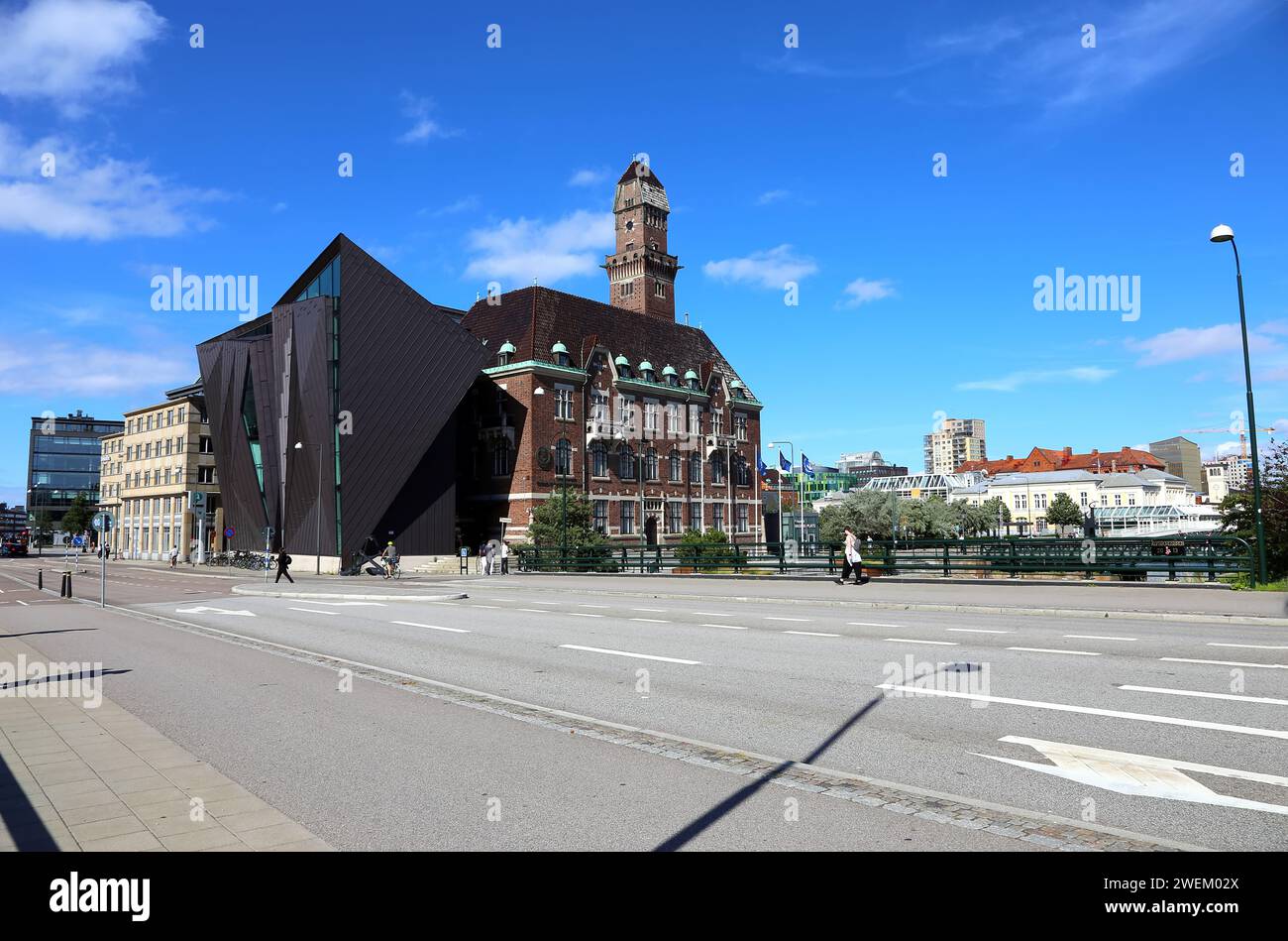 MALMO, SWEDEN. August 16, 2023:Vintage image of Malmo City urban ...