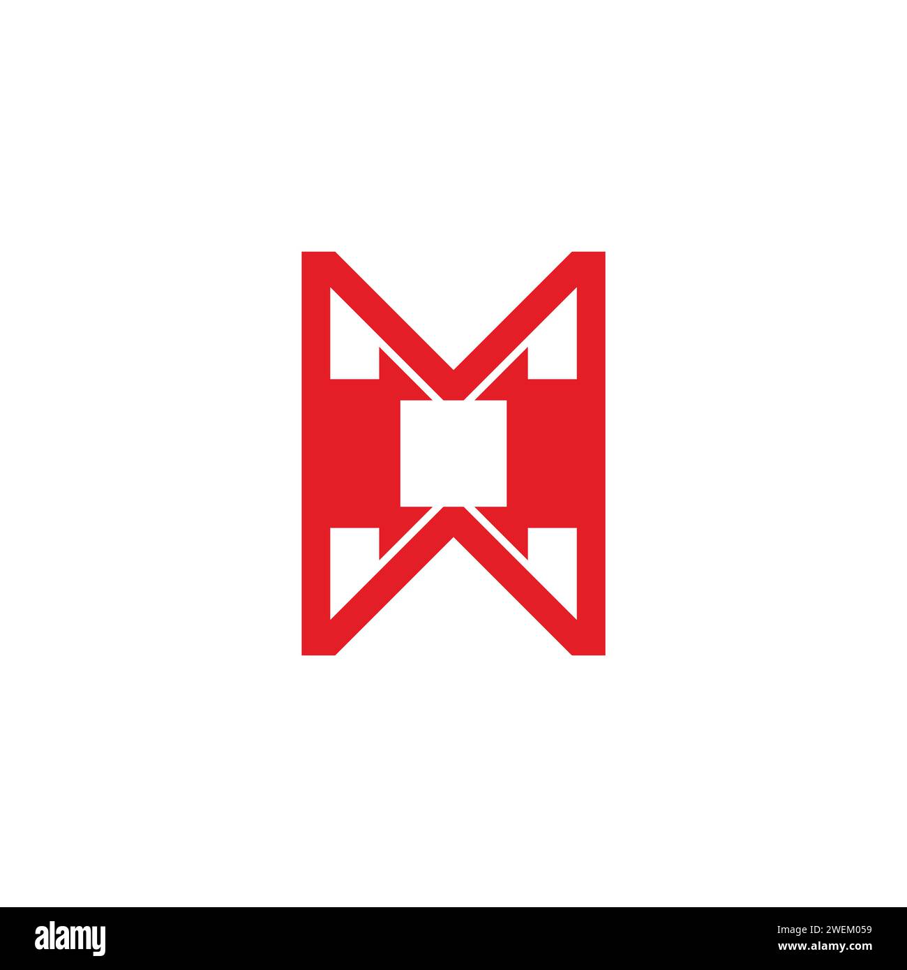 letter mw arrow linked geometric logo vector Stock Vector Image & Art ...