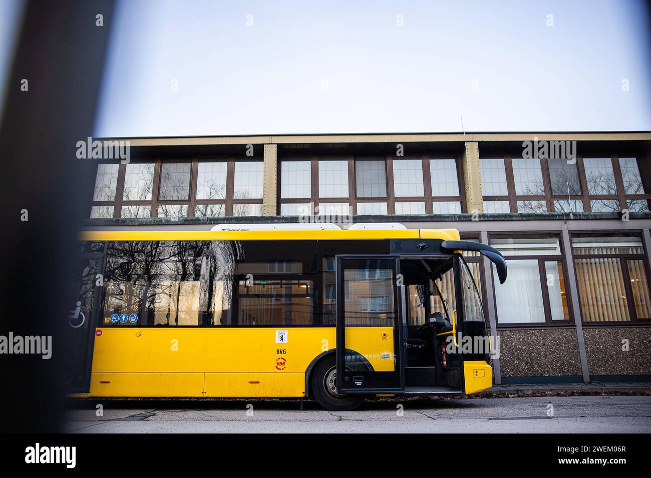 Ein Bus der Berliner Verkehrsbetriebe BVG am Betriebshof Birtz am 26 ...