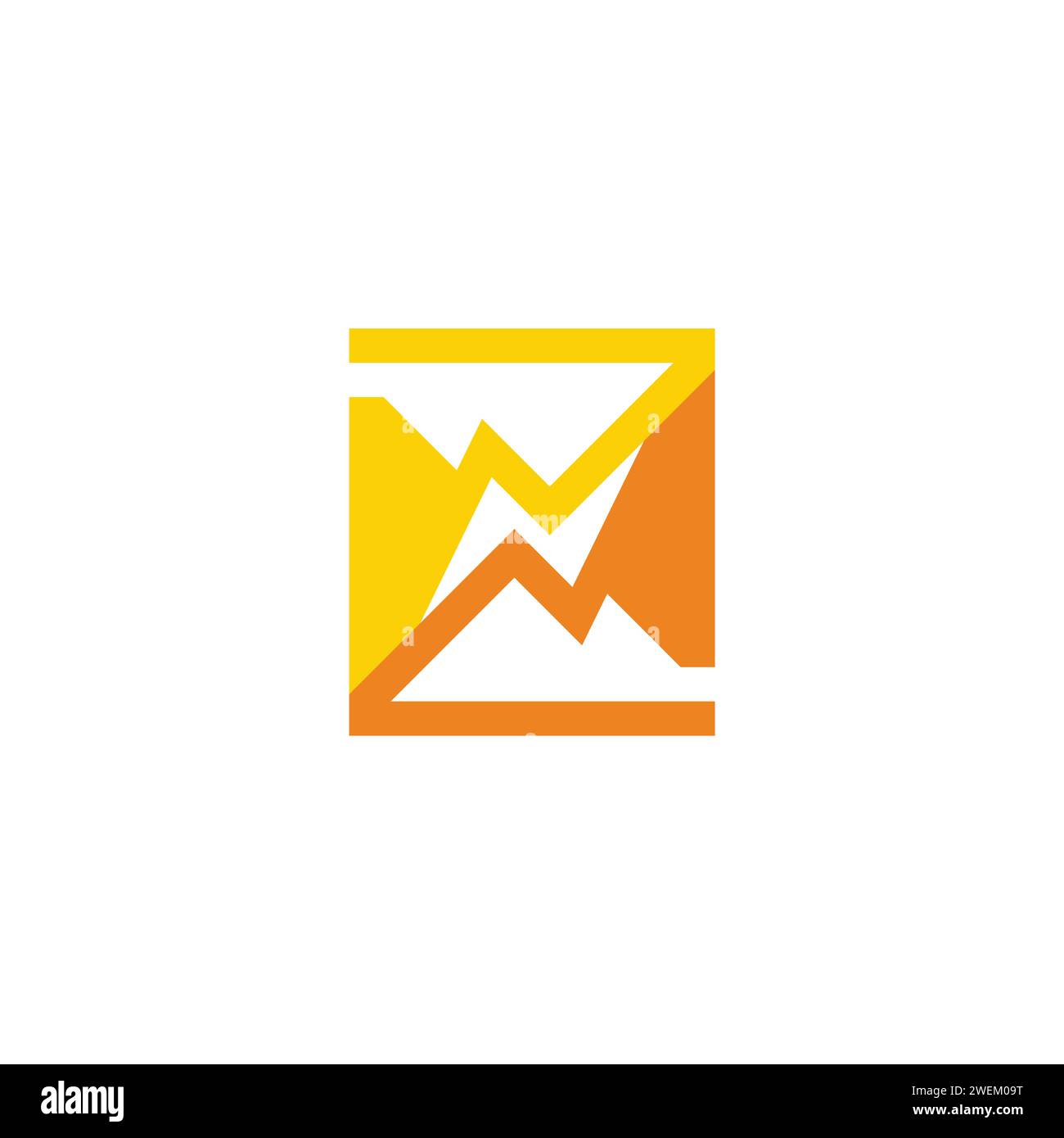 letter n z flash linked energy symbol logo vector Stock Vector Image ...