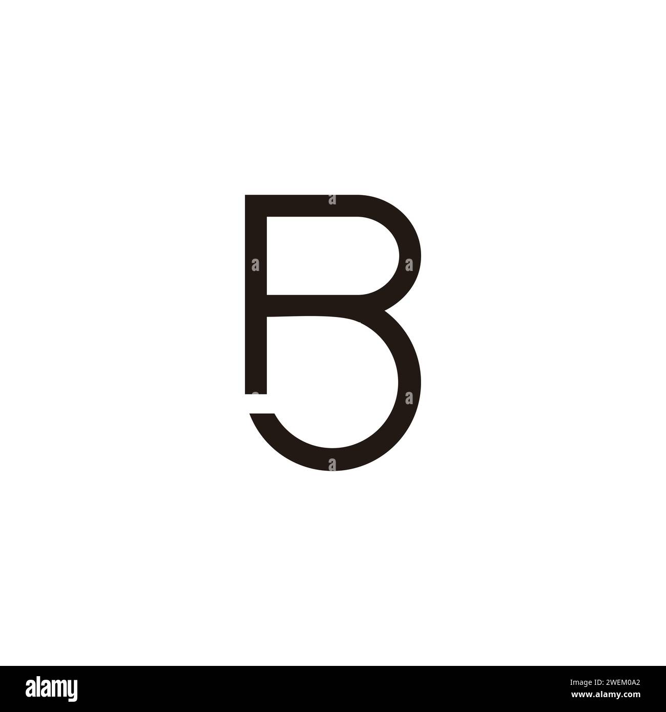 letter rb linked geometric loop logo vector Stock Vector Image & Art - Alamy