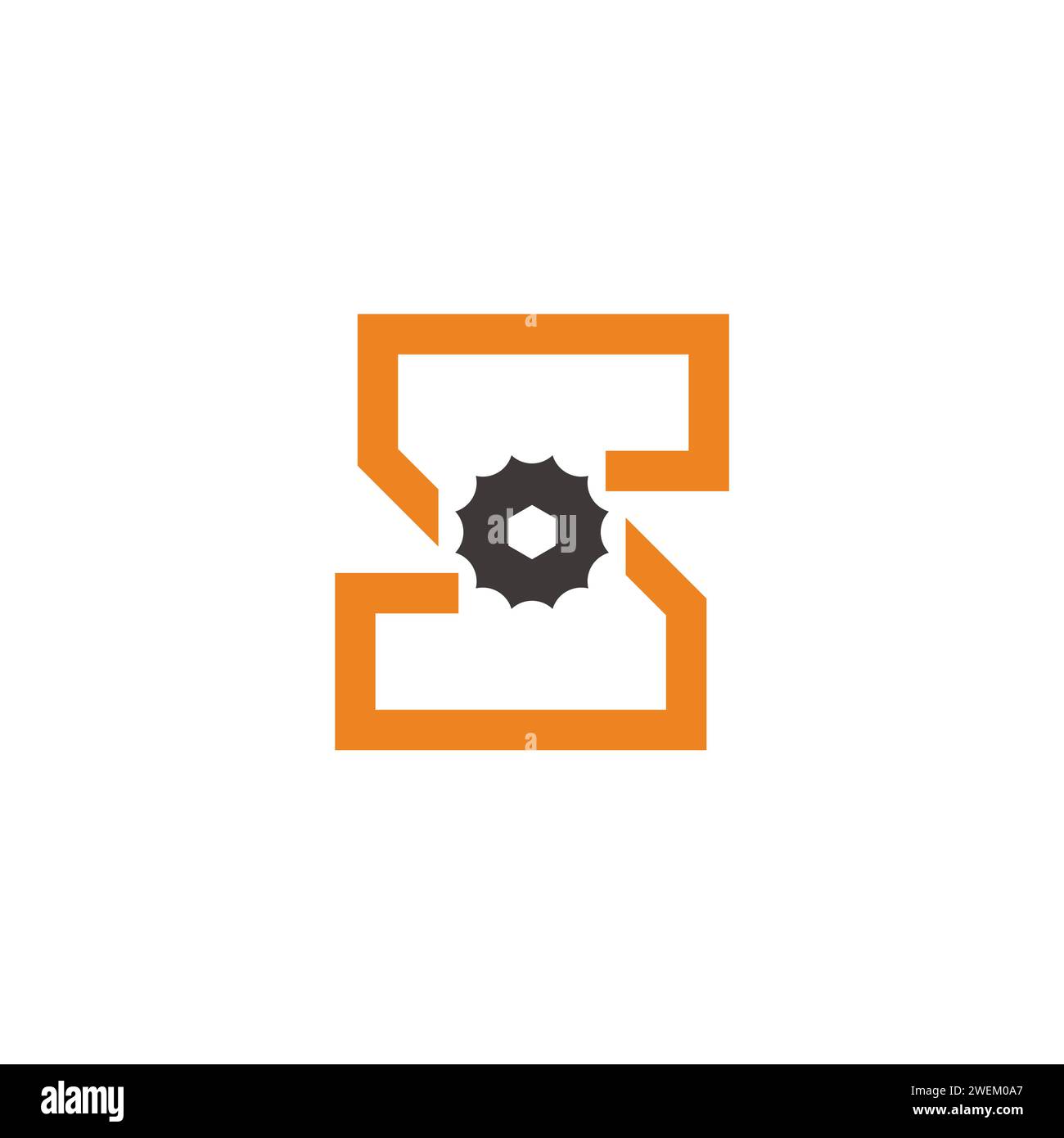 letter s machine motor gear logo vector Stock Vector Image & Art - Alamy