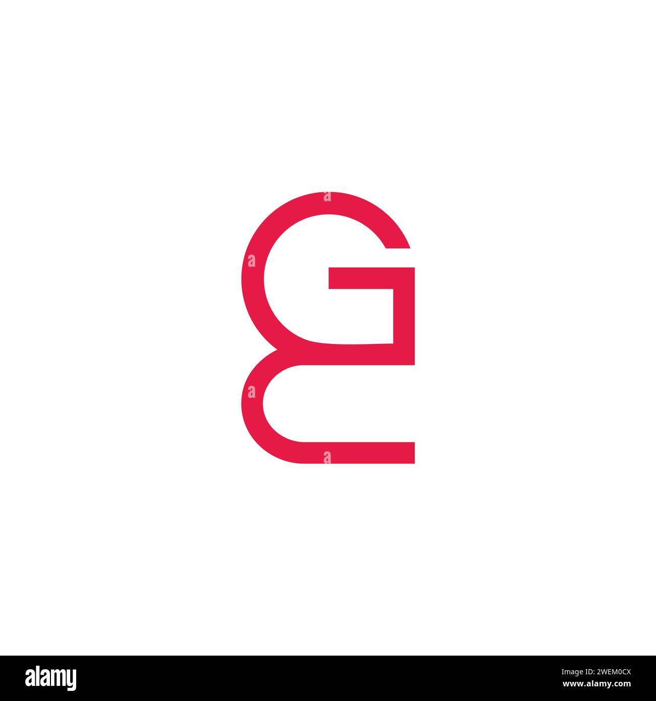 letter gc linked geometric line logo vector Stock Vector Image & Art ...