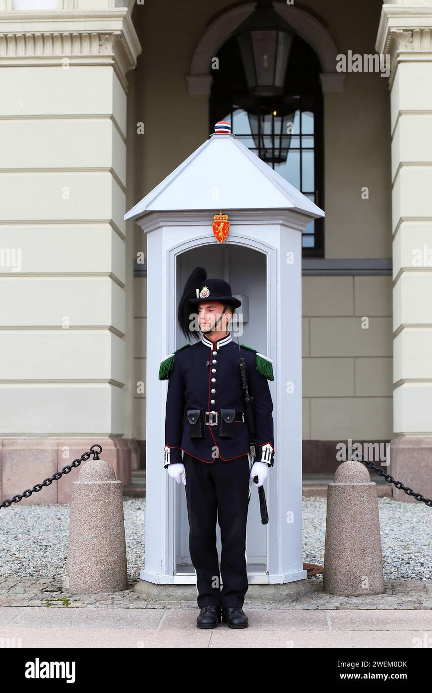 Oslo, Norway -August 18, 2023: The Young woman In Special Uniform Of ...