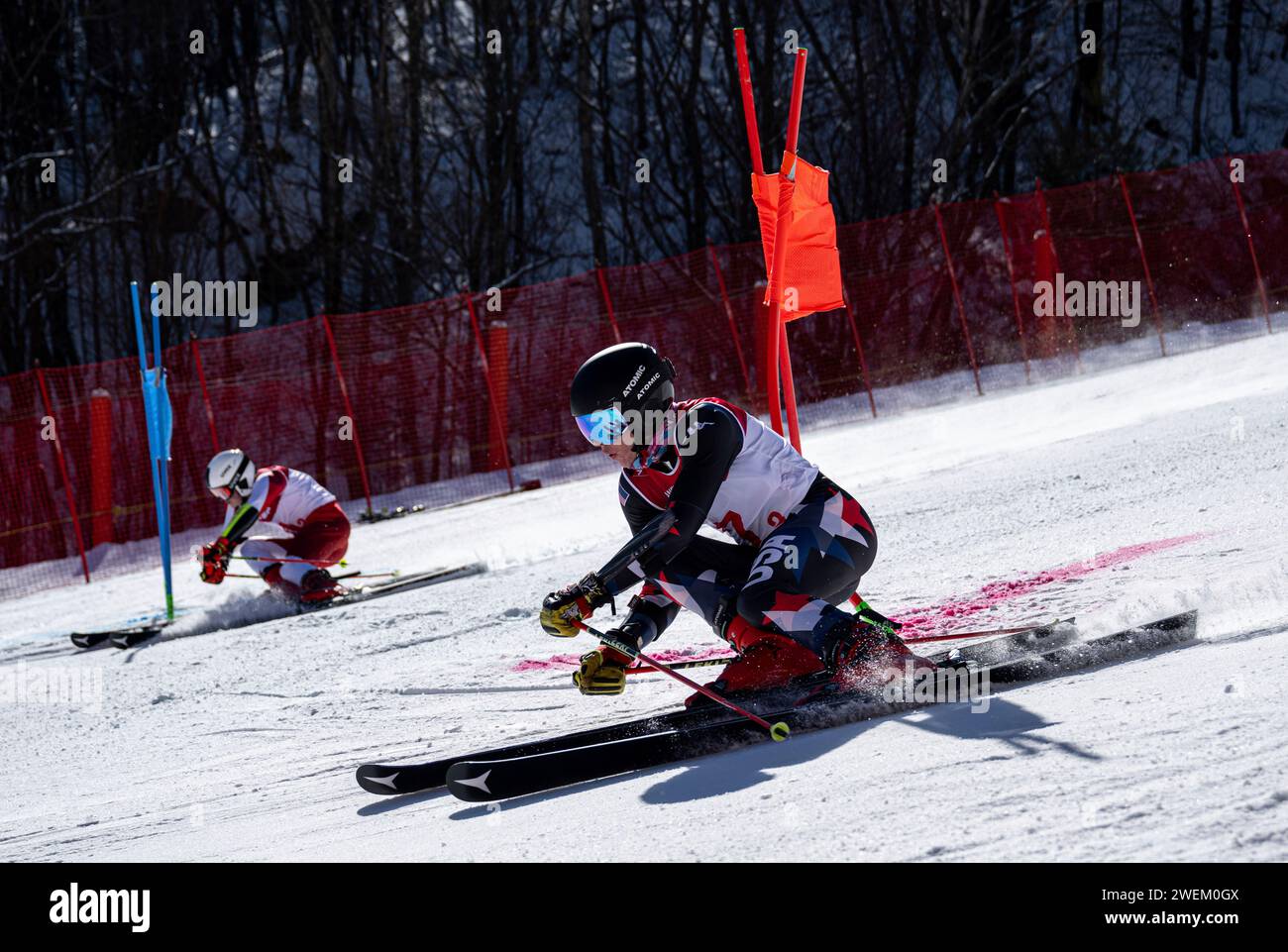 In this photo provided by Olympic Information Services, Jevin Palmquist ...
