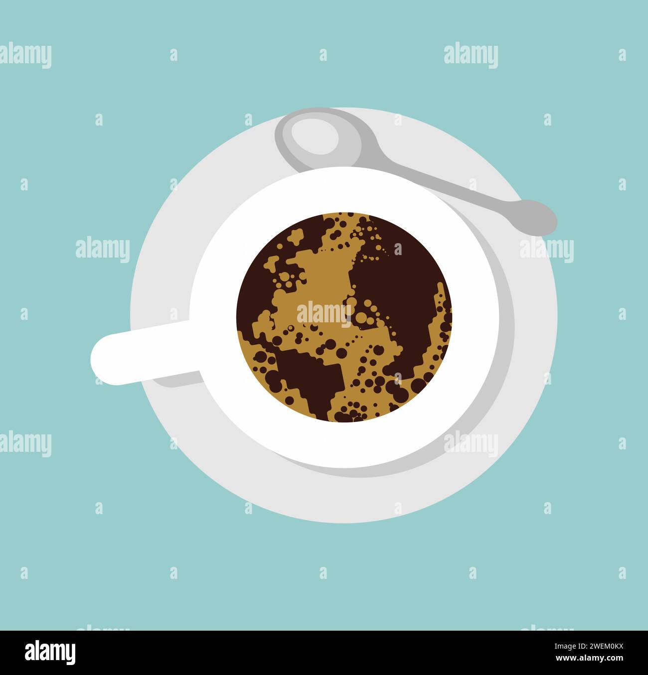 Top view traditional turkish Stock Vector Images - Alamy