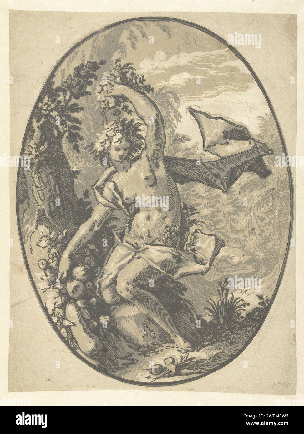 Proserpina, Hendrick Goltzius, 1588 - 1590 print The goddess Proserpina ...