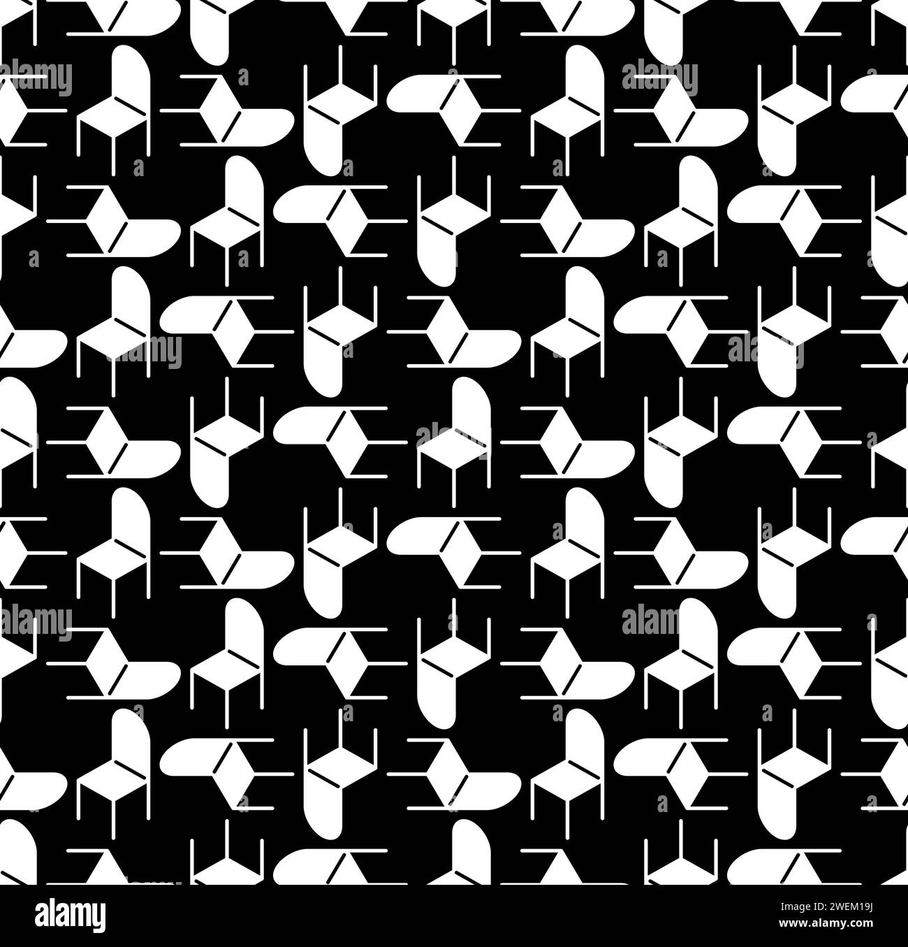 Chair pattern seamless. Office Chairs background Stock Vector Image ...