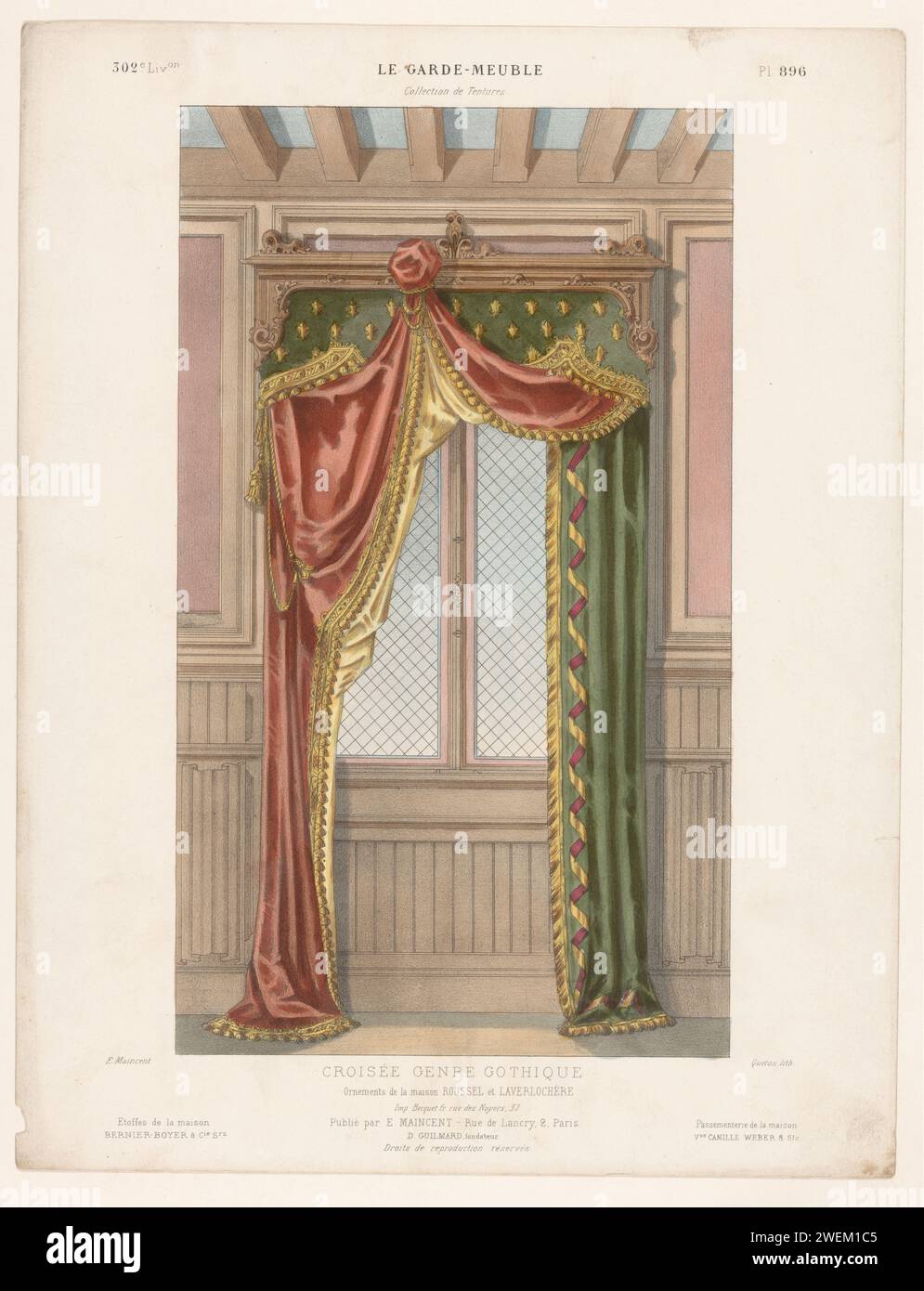 Gothic curtains hi-res stock photography and images - Alamy