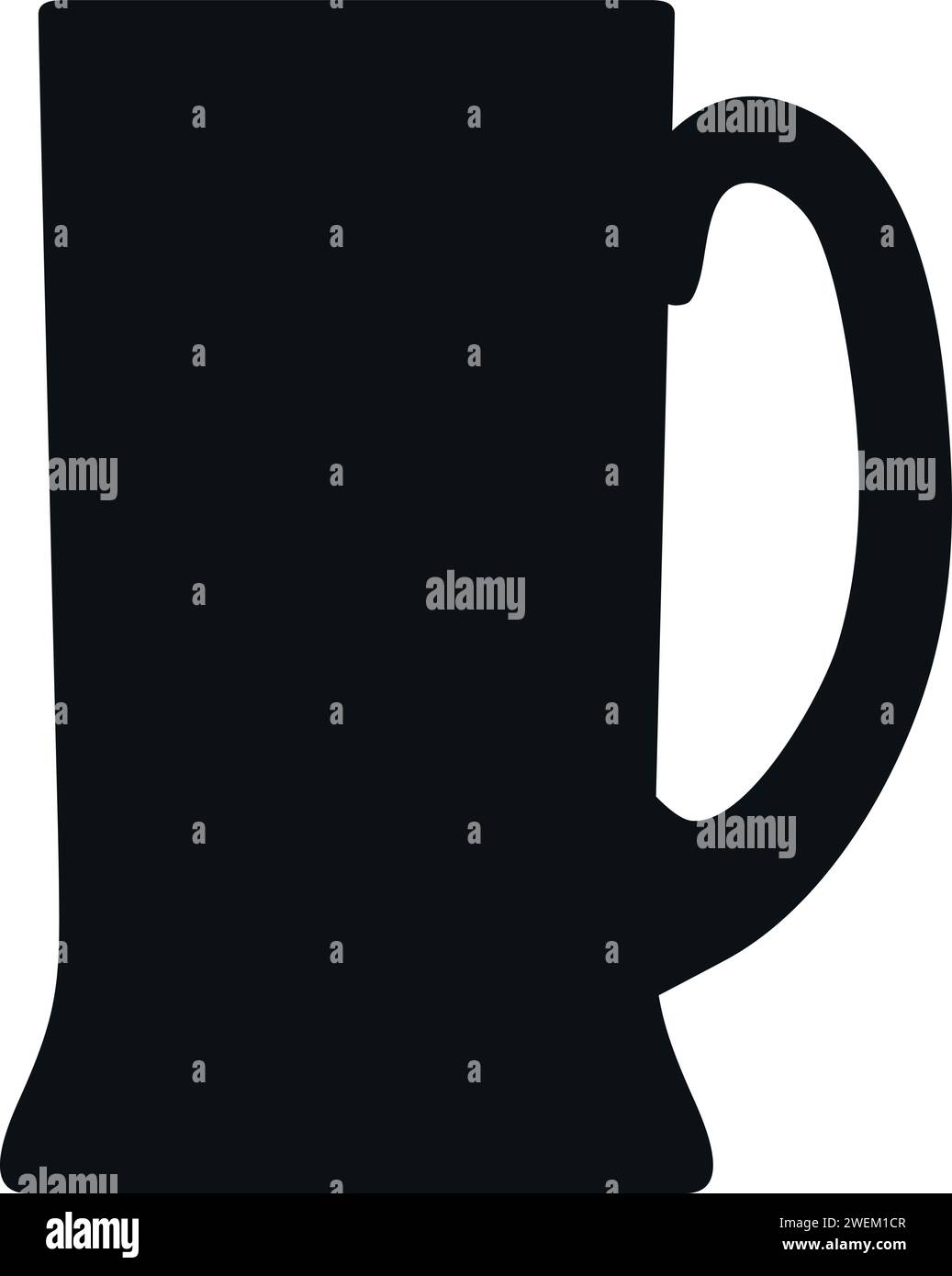 Silhouette of Beer Glass Icon Stock Vector Image & Art - Alamy