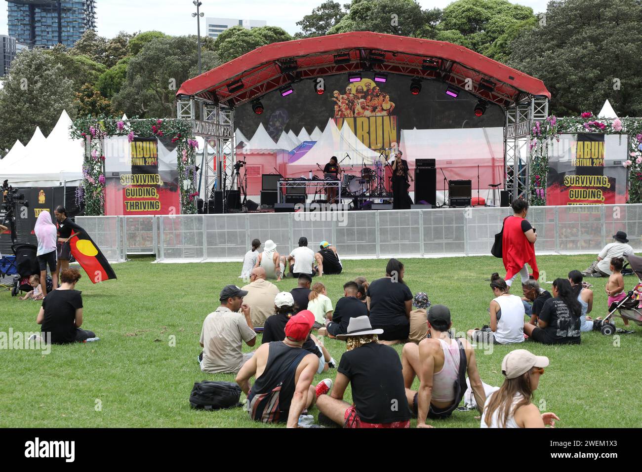 Sydney, Australia. 26th January 2024. Yabun Festival 2024 at Victoria ...