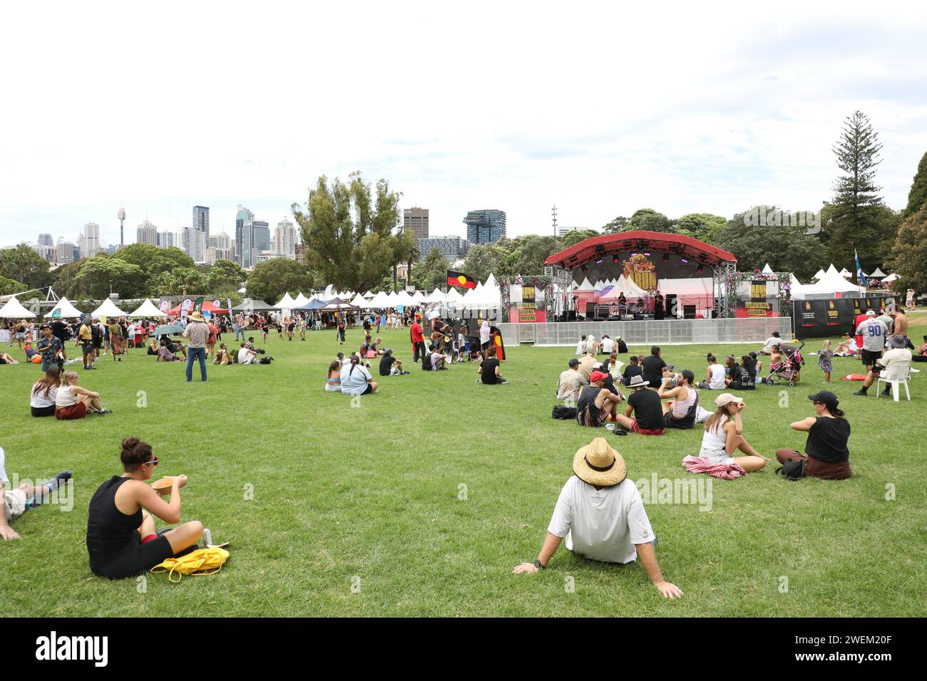 Sydney, Australia. 26th January 2024. Yabun Festival 2024 at Victoria ...