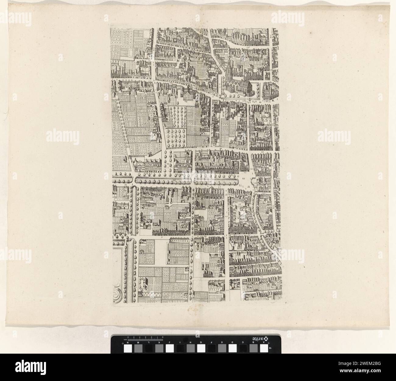 Map of The Hague (sixth part), 1681 - 1682 print Sixth part of a map of ...