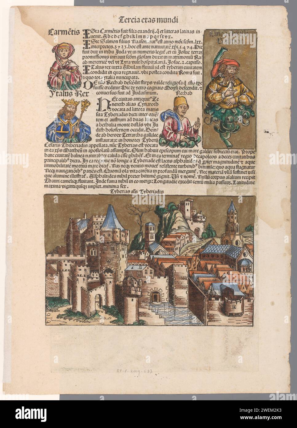 Page from the Nuremberg Chronicle of Schedel, Michel Wolgemut (workshop ...