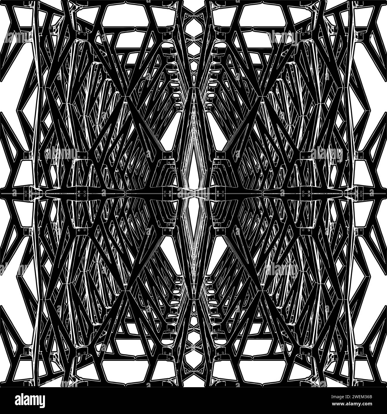 Abstract Construction Structure Vector. A Vector Illustration Of ...