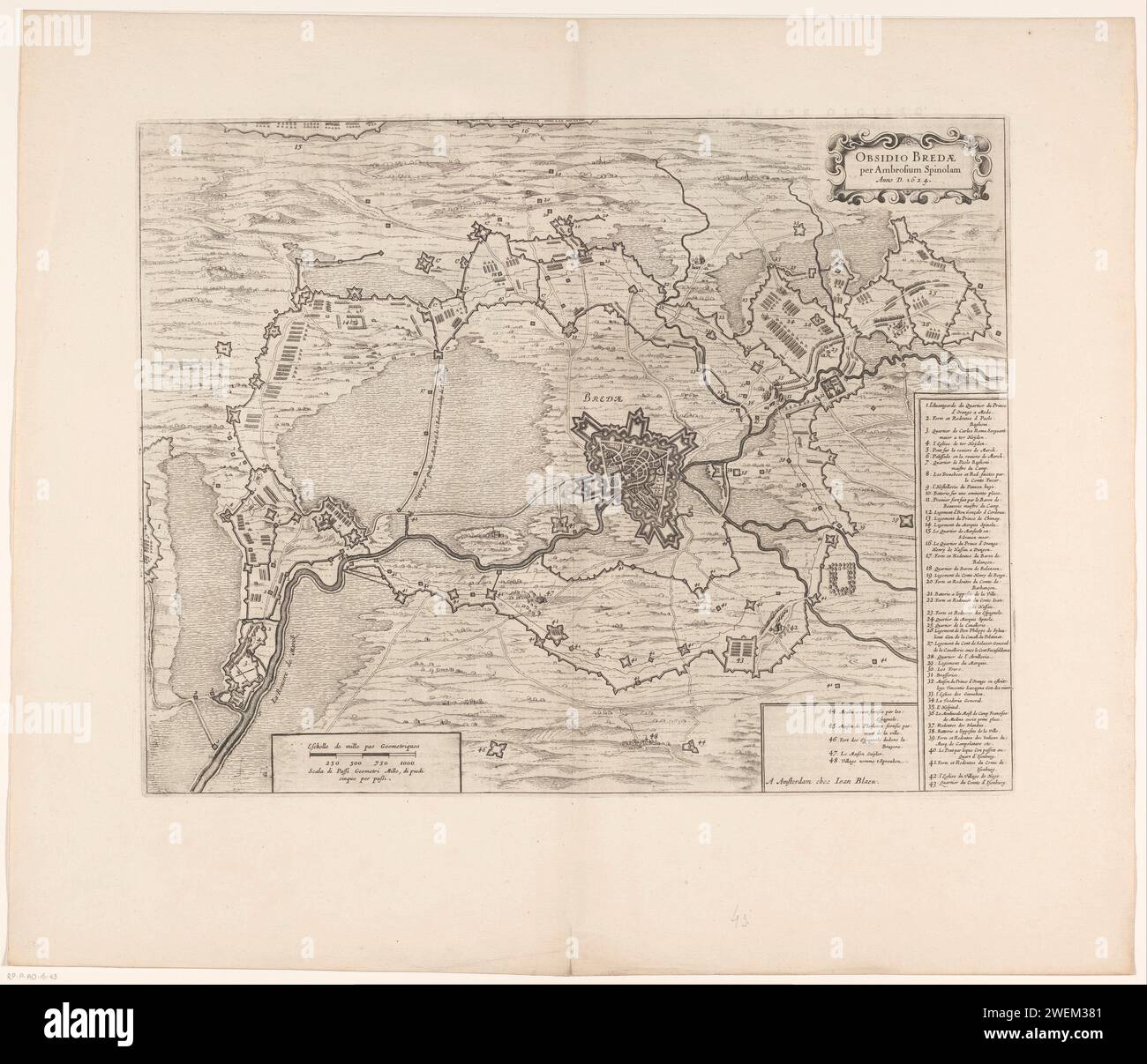 Map of the siege of Breda, 1624, Anonymous, 1652 print Map of the siege ...