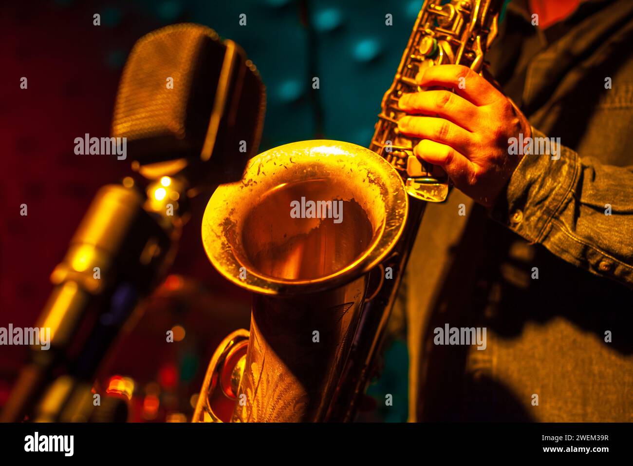 Jazz Music Saxophone Concept Stock Photo - Alamy