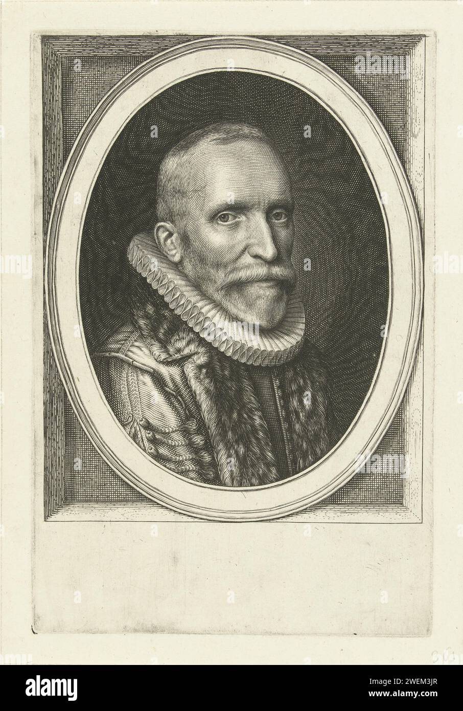 Portrait of pastor Arnold Cornelisz. Crusius at the age of 58, Willem ...