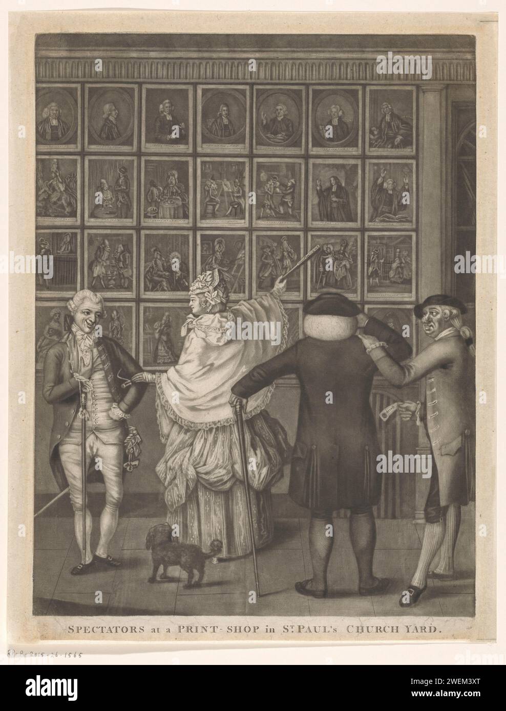 Four people for the display store Carrington Bowles in London, John ...