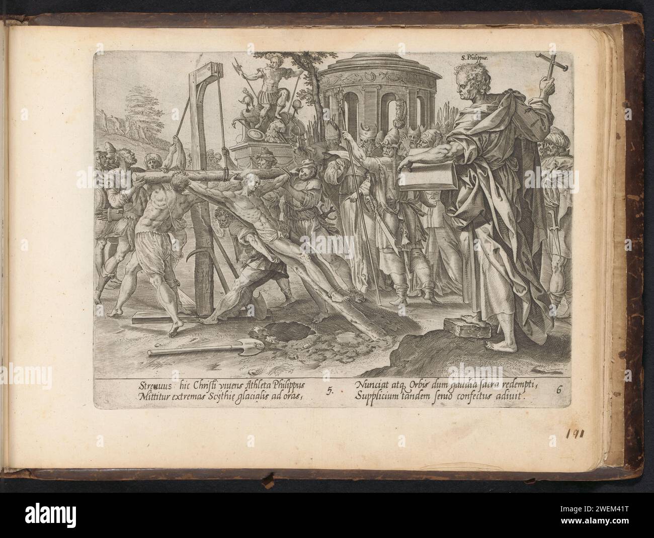 Martyrdom of Filippus, Anonymous, After Maerten de Vos, 1646 print ...