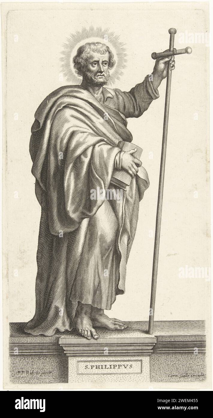 Holy Philippus, Petrus Clouwet, After Peter Paul Rubens, 1639 - 1670 ...