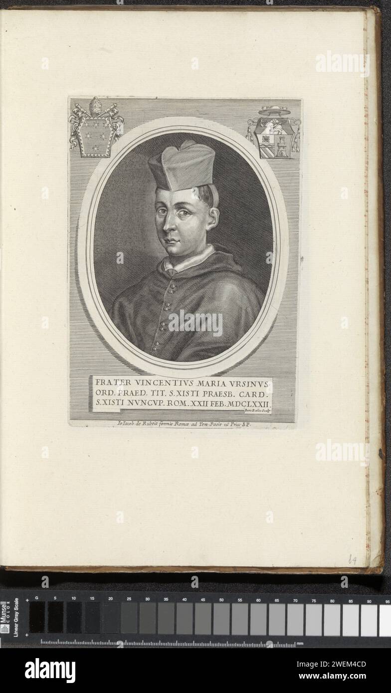 Portret van Cardinal Vincenzo Maria Orrini, 1672 - 169 print Portrait ...