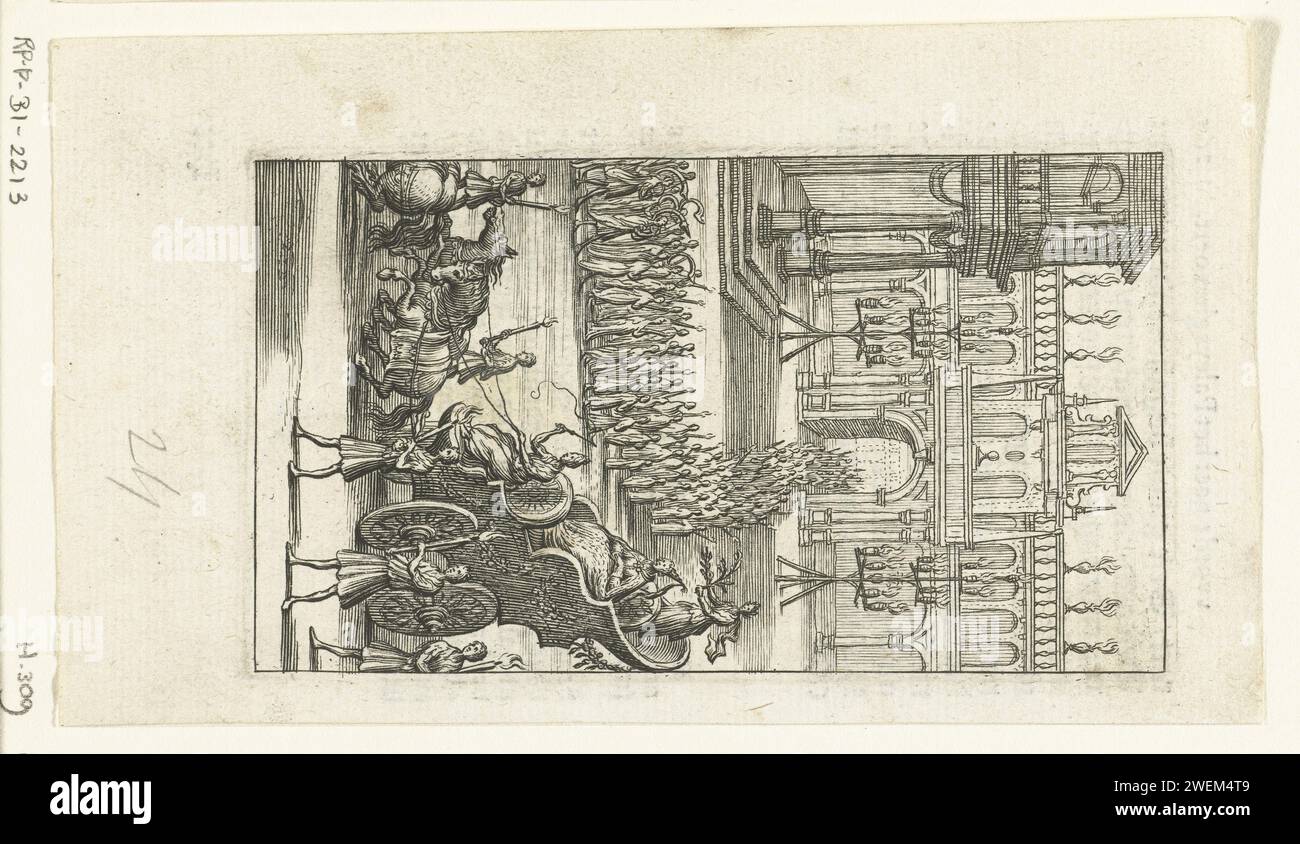 Duyfken drives in triumph wagon in Heavenly Jerusalem, Boëtius Adamsz ...