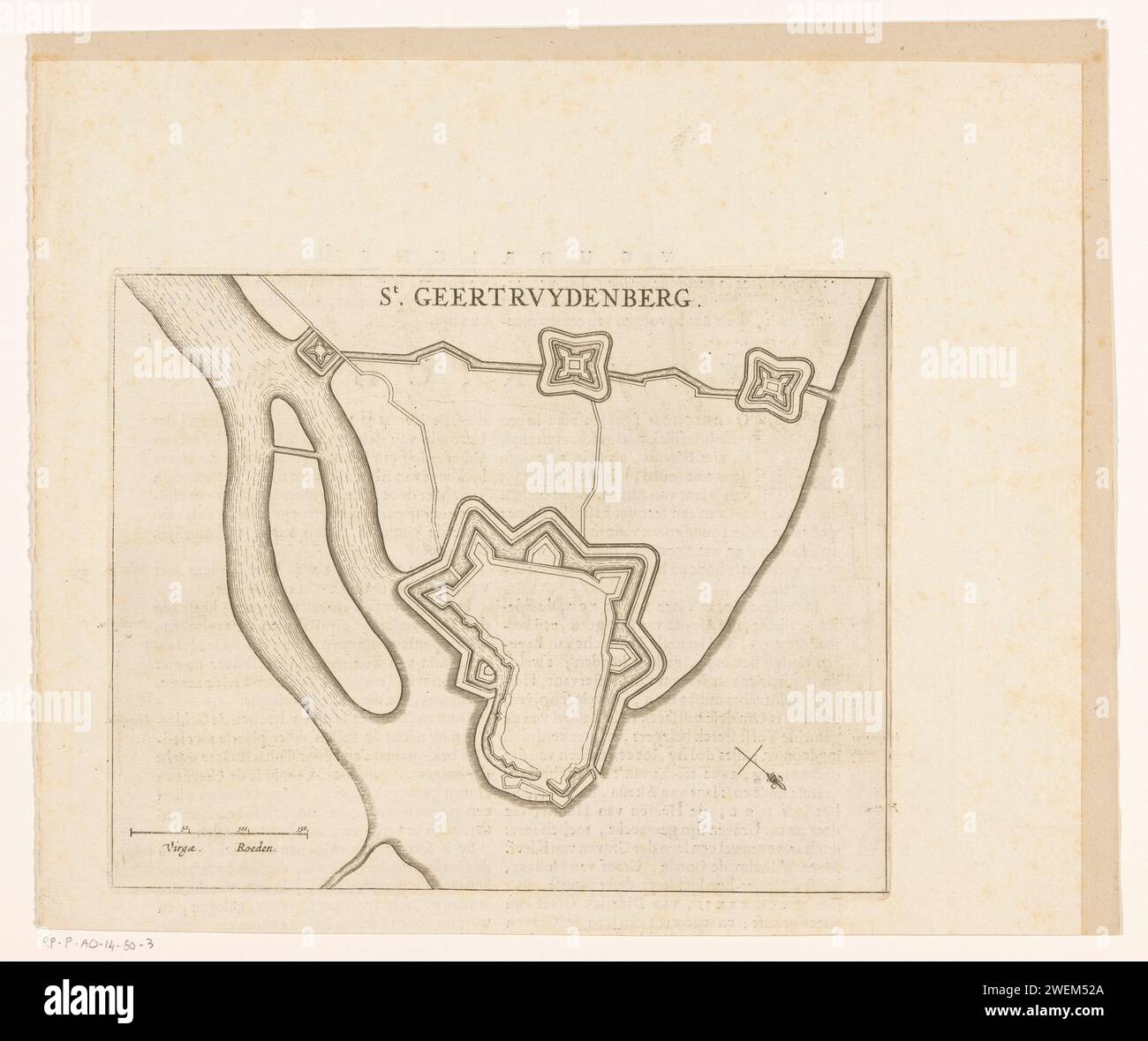 Fortress map of Geertruidenberg, Anonymous, 1652 print Vesting map of ...