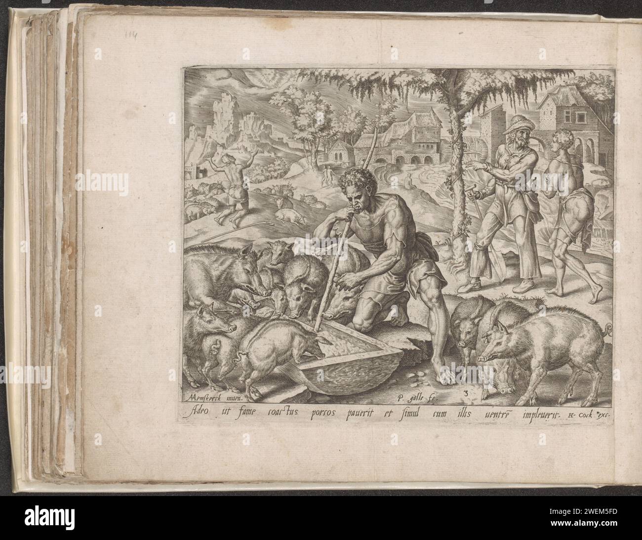 The Lost Son As Pig Heard, 1562 print The lost son has wasted his ...