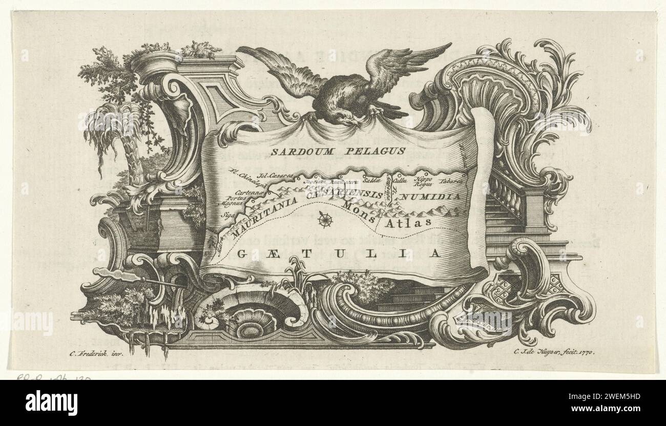 Map of the coast of Mauritania and southern Morocco, Carel Jacob de ...