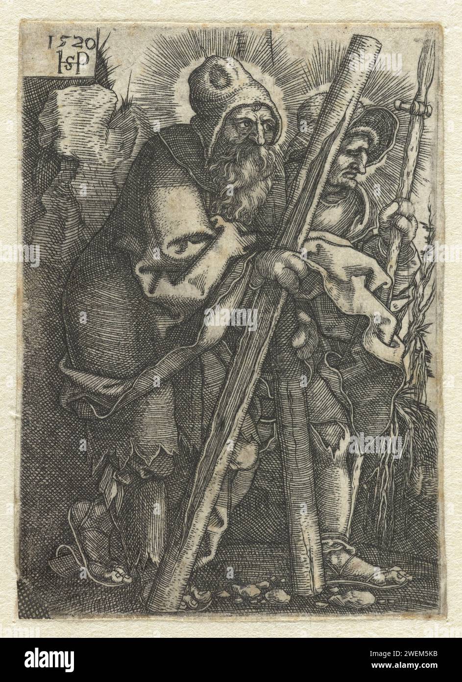 Andreess en thomas, Hans Sebald Beham, 1520 print Print from a series ...
