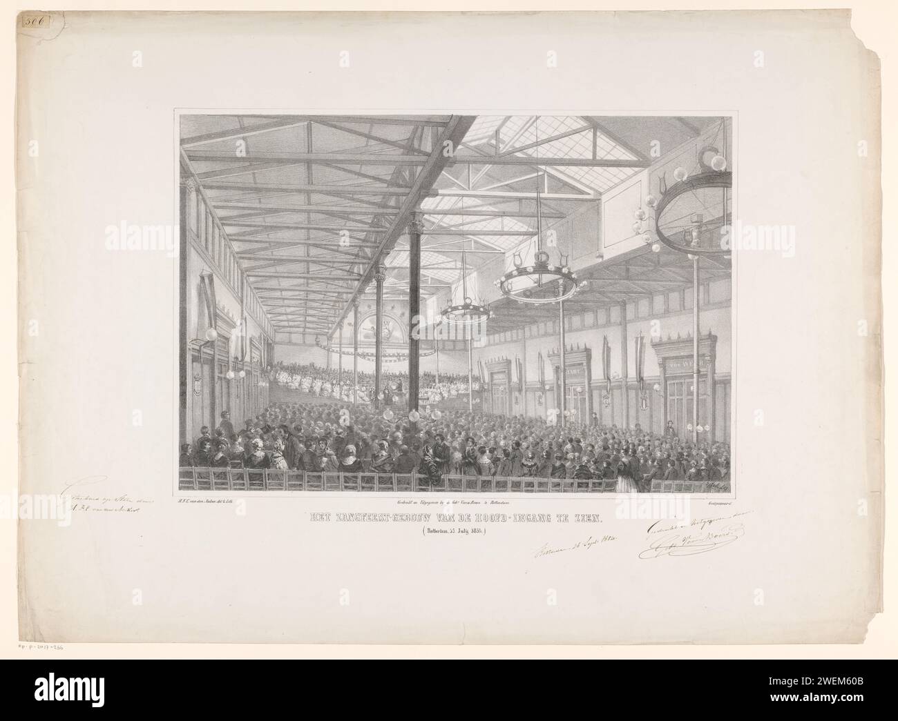 Concert in the Concertgebouw of the Music Festival in Rotterdam in 1854 ...