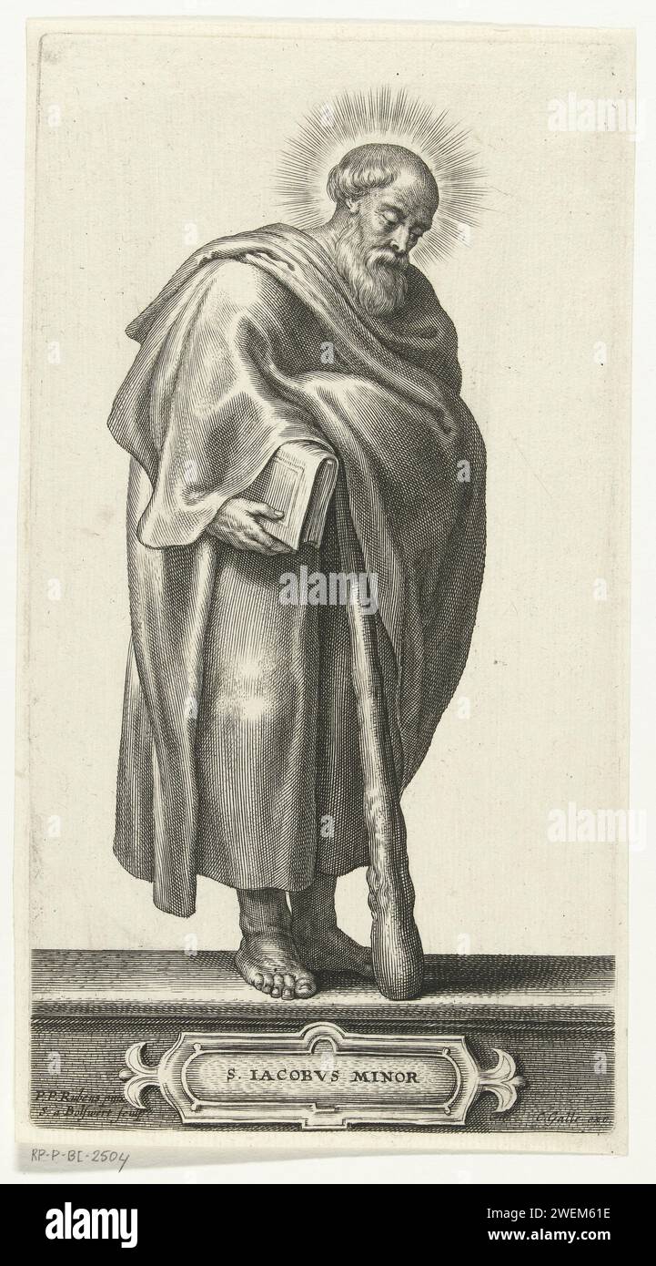 Saint Jacob the lesser with knots, covel adamsz. Bolswert, after Peter ...